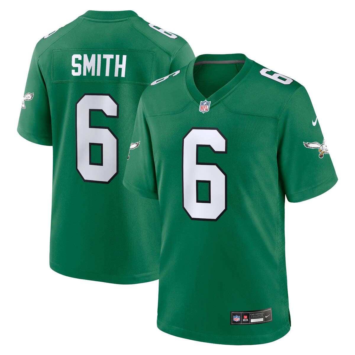Nike Men's Nike DeVonta Smith Kelly Green Philadelphia Eagles Alternate ...