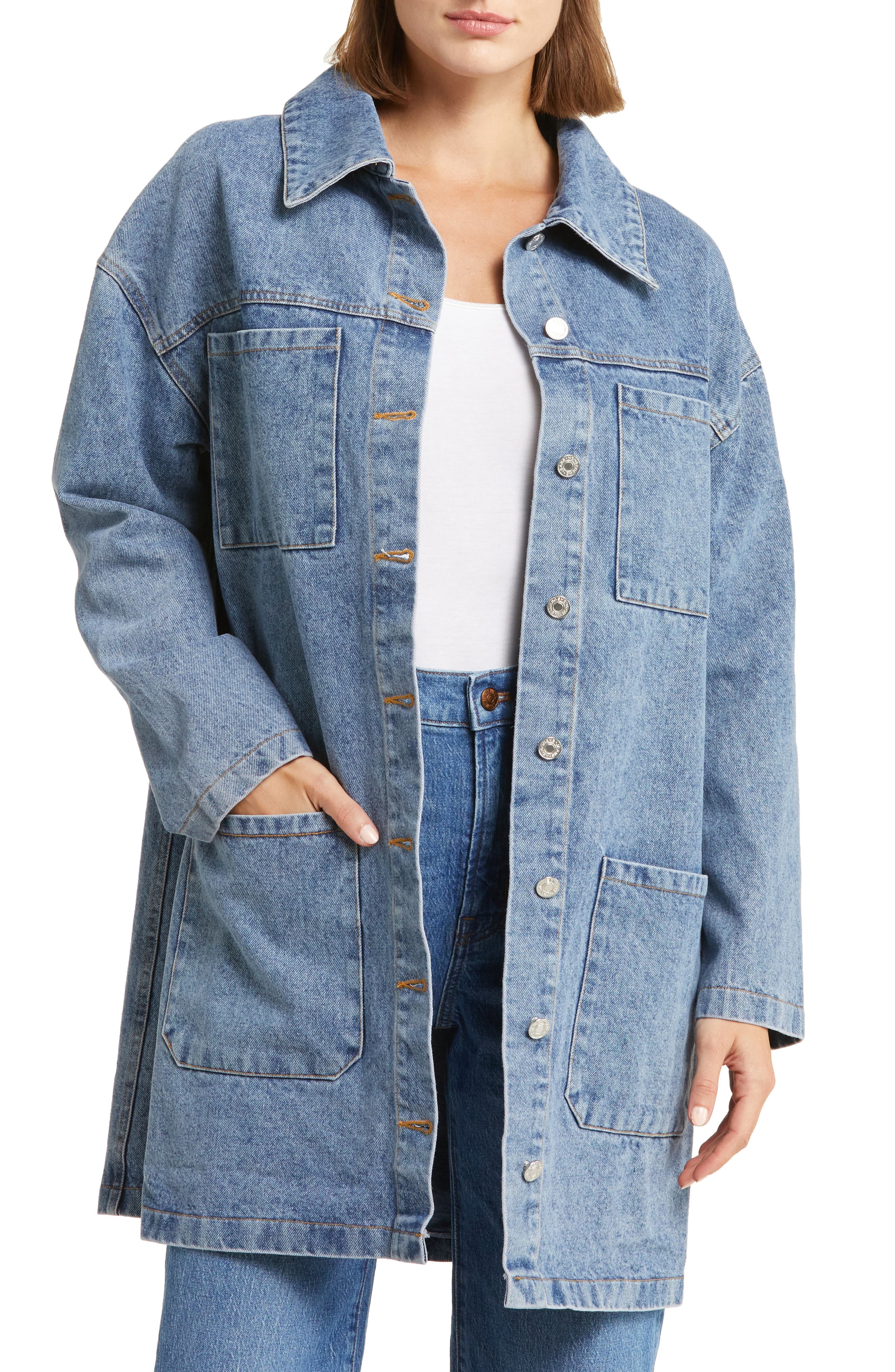 PLM Denim Oversize Topper Jacket | Nordstromrack