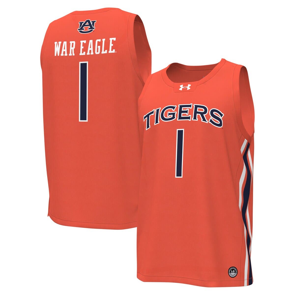 Under Armour Men's Under Armour #1 Orange Auburn Tigers Replica ...