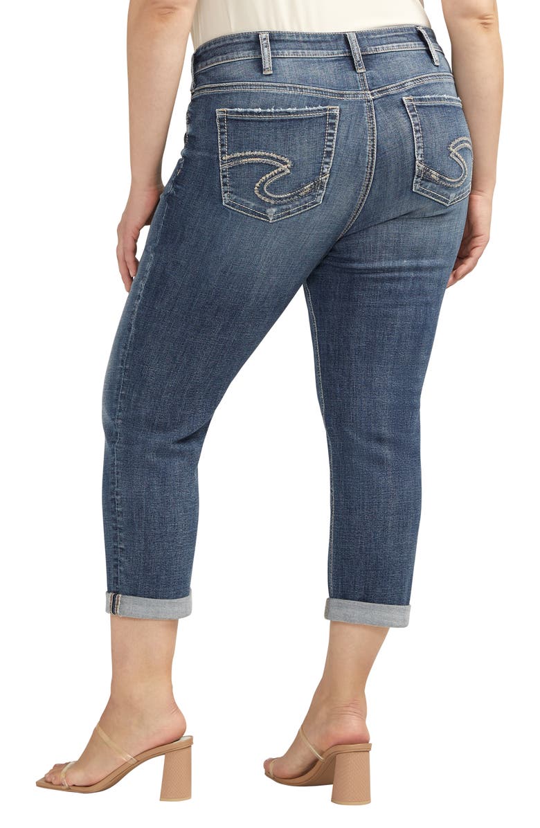 Silver Jeans Co. Elyse Luxe Stretch Comfort Fit Capris | Nordstrom