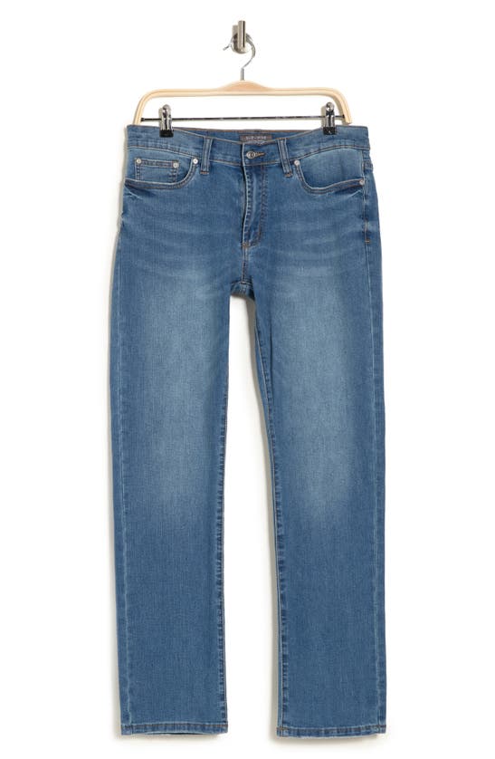 Slate & Stone Crosby Straight Leg Jeans In Washed Mid Blue | ModeSens