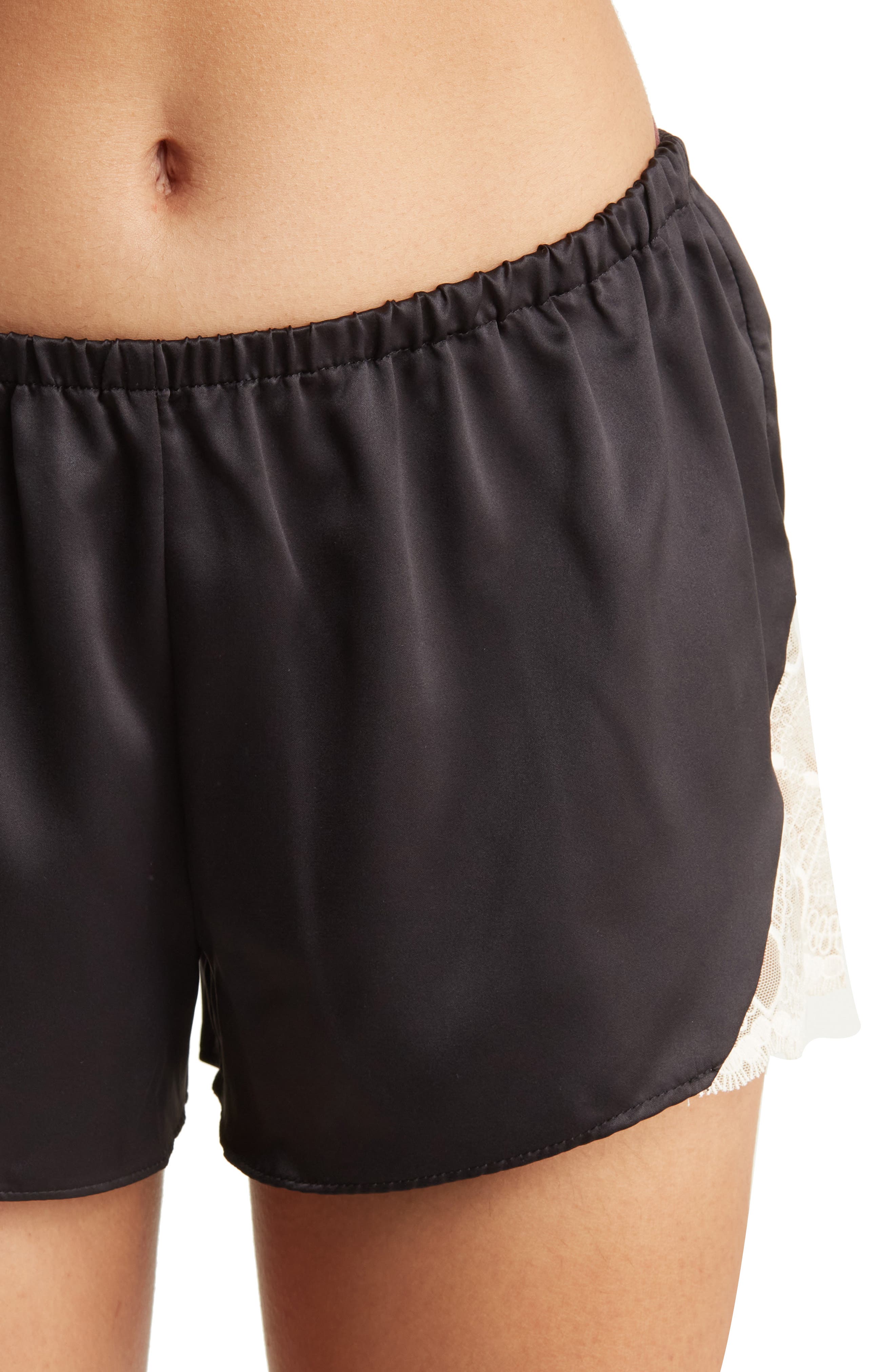Flora By Flora Nikrooz Kit Lace Trim Satin Camisole & Shorts 2-Piece ...