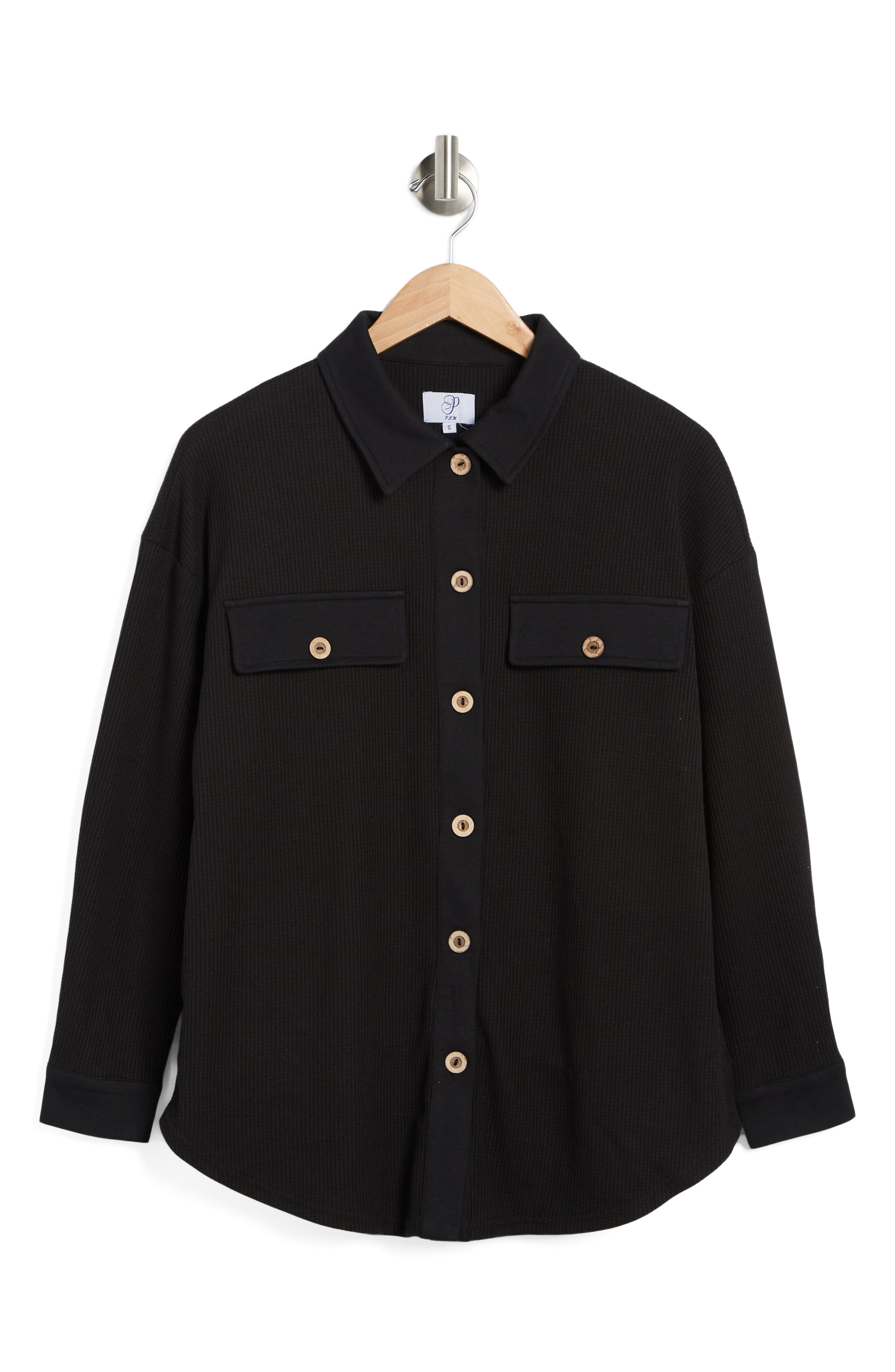 PLM Waffle Knit Shirt Jacket | Nordstromrack