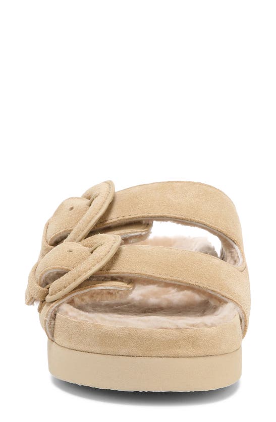 Vince Glyn Genuine Shearling Slide Sandal In Farro | ModeSens