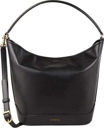 SANDRO Leather bucket bag TANGOSO | Nordstrom