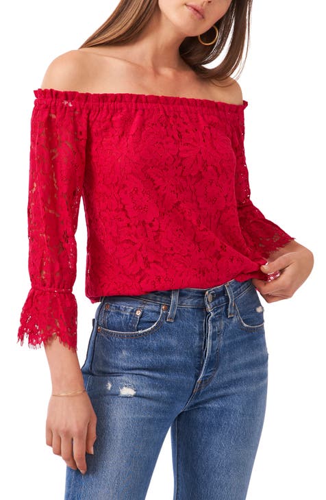 Women's Purple Off the Shoulder Tops | Nordstrom