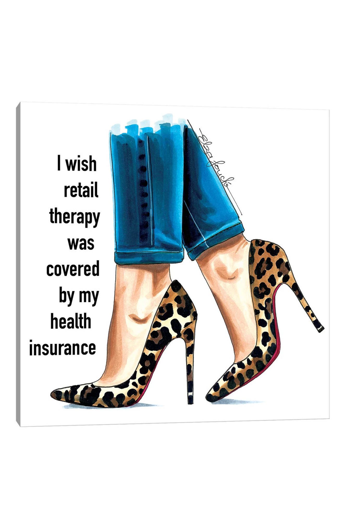 iCanvas Retail Therapy by Elza Fouche Canvas Wall Art | Nordstromrack