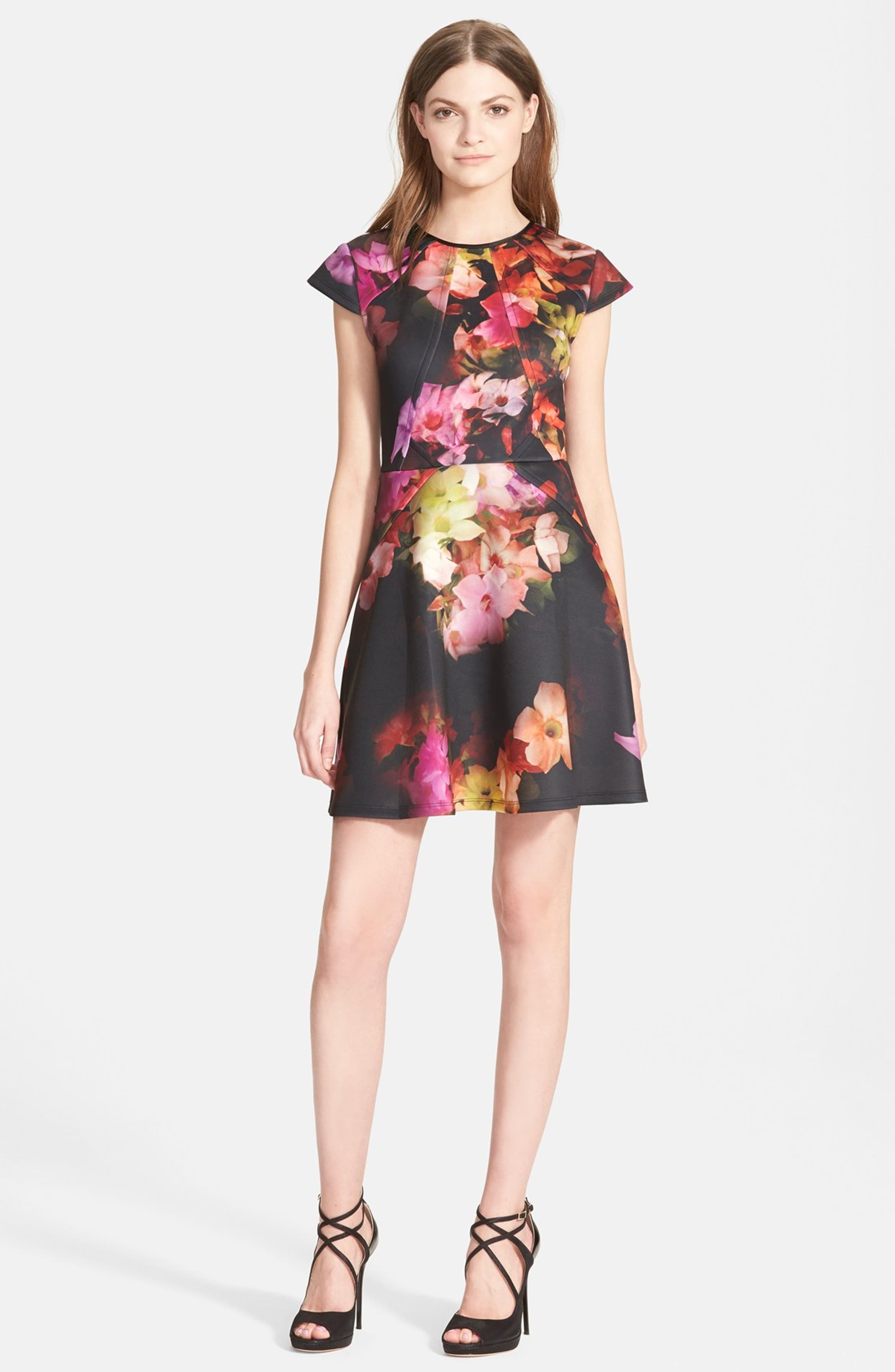 Ted Baker London Embla Floral Print Skater Dress Nordstrom