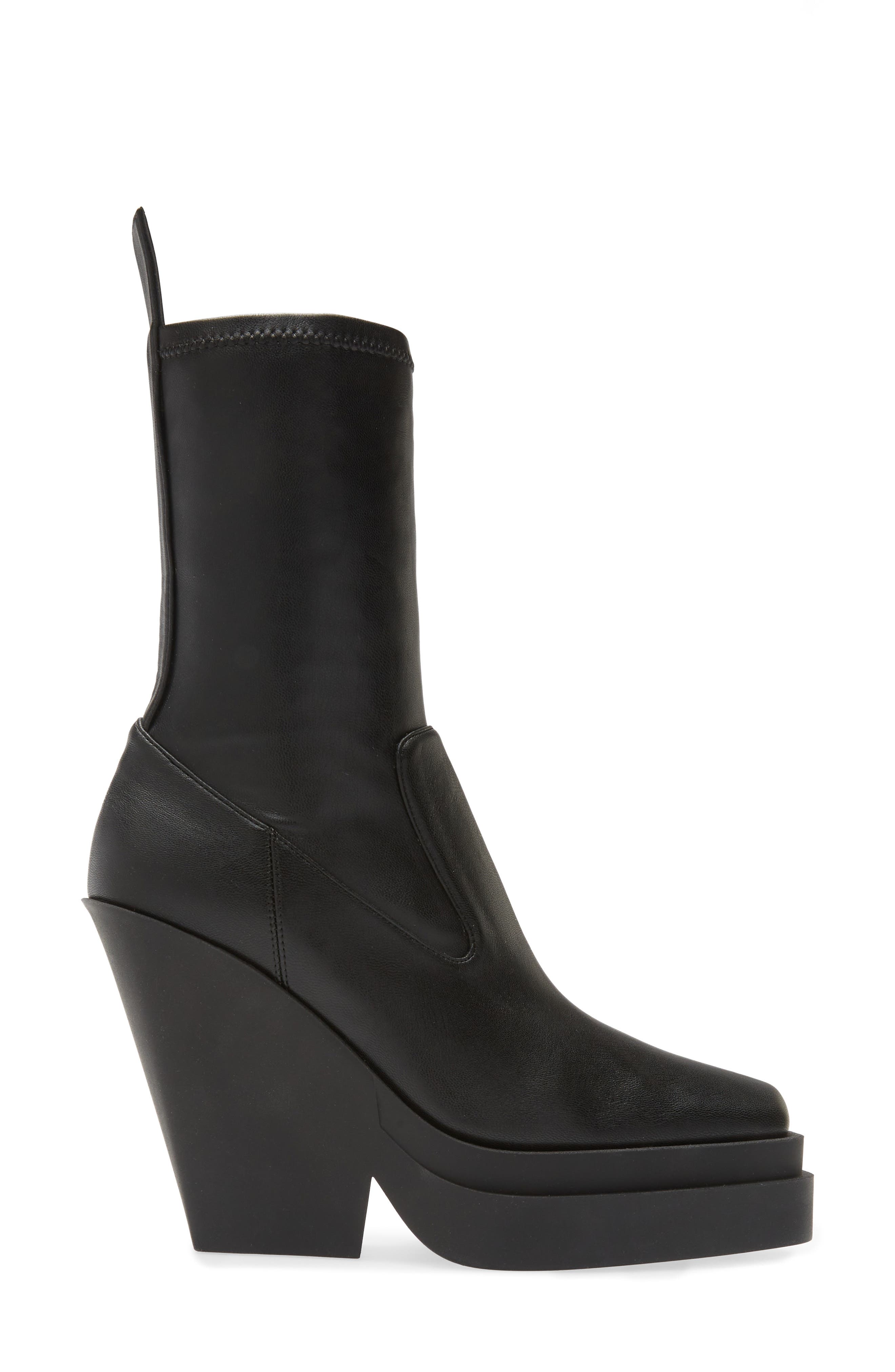 GIA BORGHINI Texan Short Western Boot in Ivory | Smart Closet