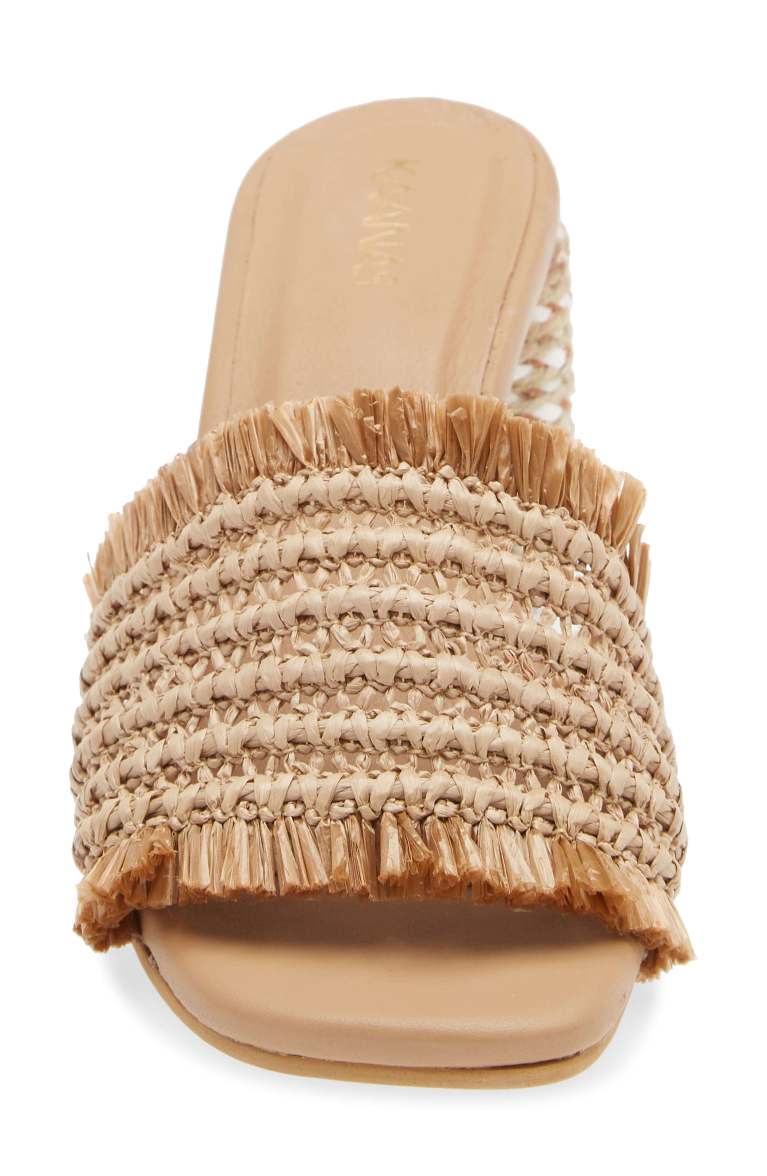 Kaanas Sumatra Frayed Jute Slide Sandal | Nordstrom