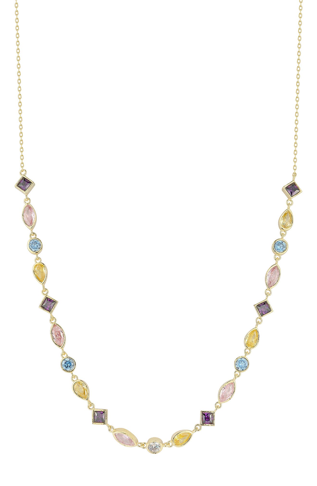 SPHERA MILANO 14K Gold Plated Sterling Silver Cubic Zirconia Frontal ...