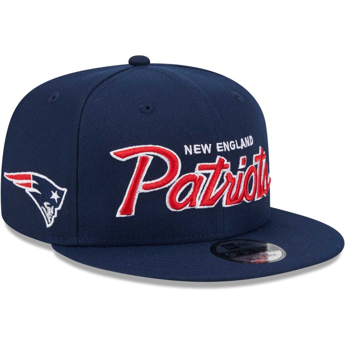 New Era Men's New Era Navy New England Patriots Main Script 9FIFTY ...