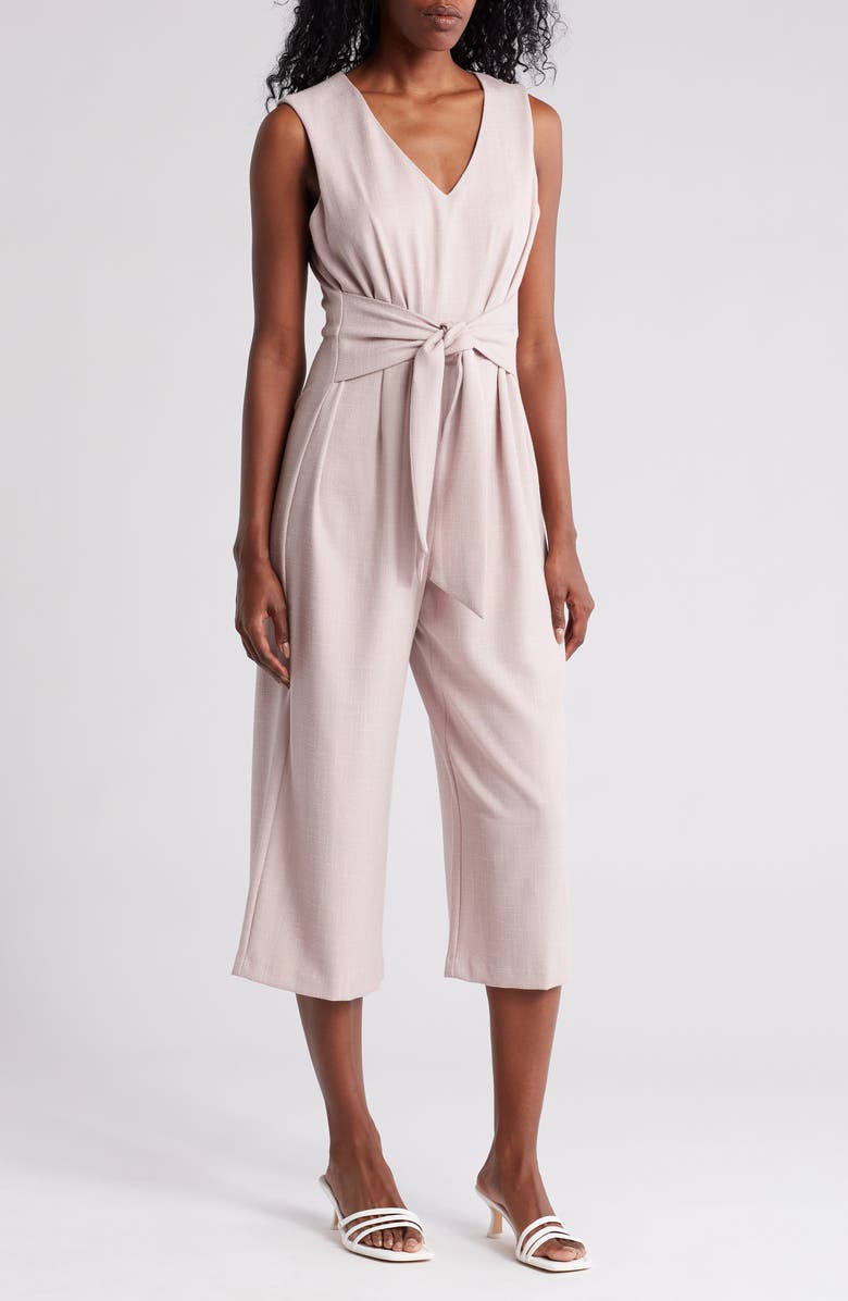 Connected Apparel Tie Front Jumpsuit | Nordstromrack