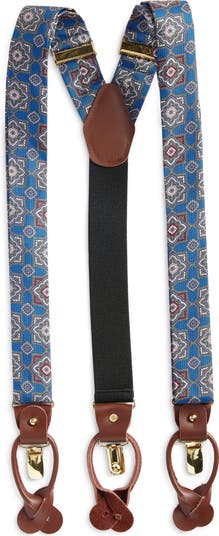 CLIFTON WILSON Silk Medallion Suspenders | Nordstrom