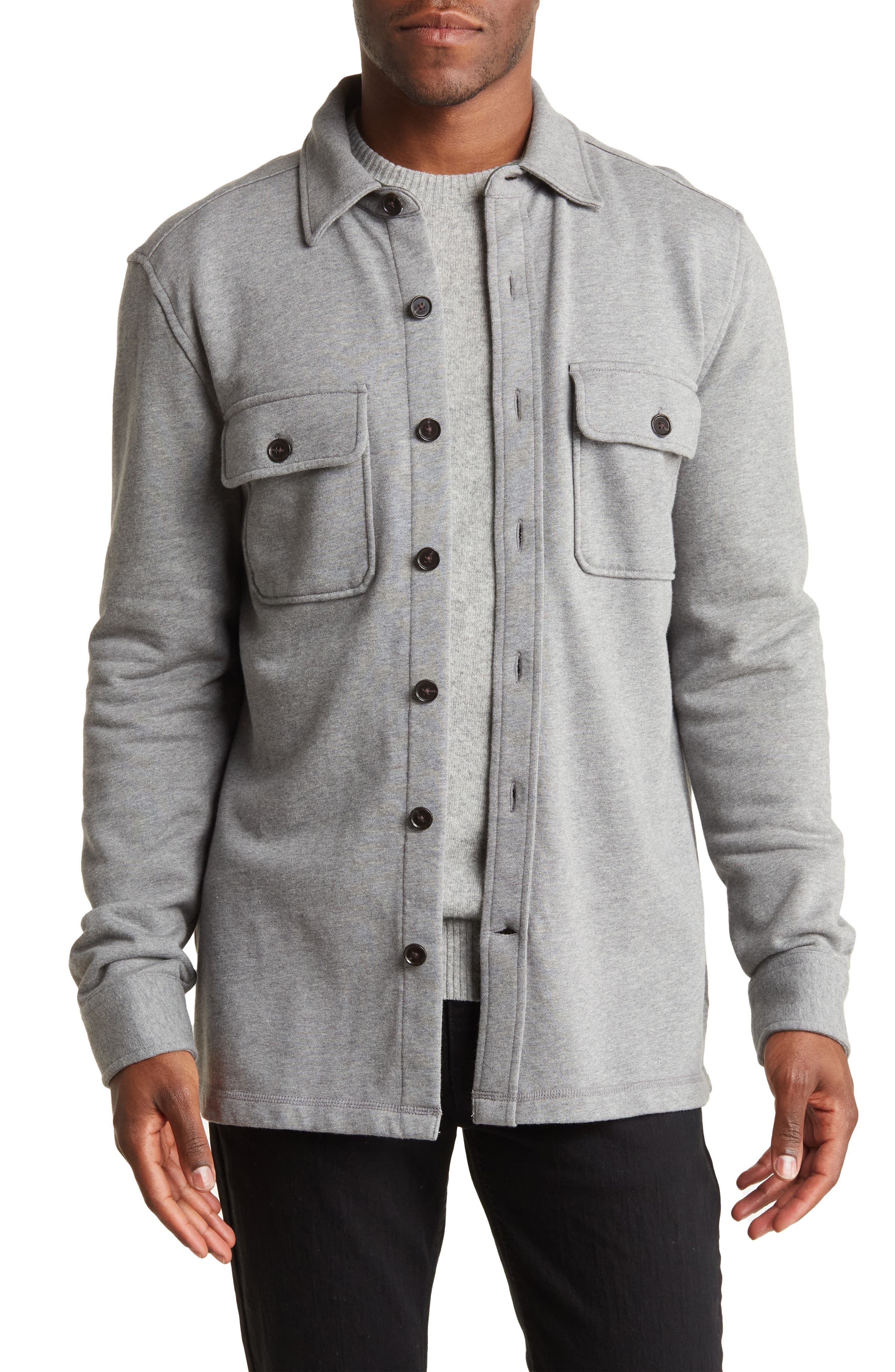 Brooks Brothers French Terry Shacket | Nordstromrack