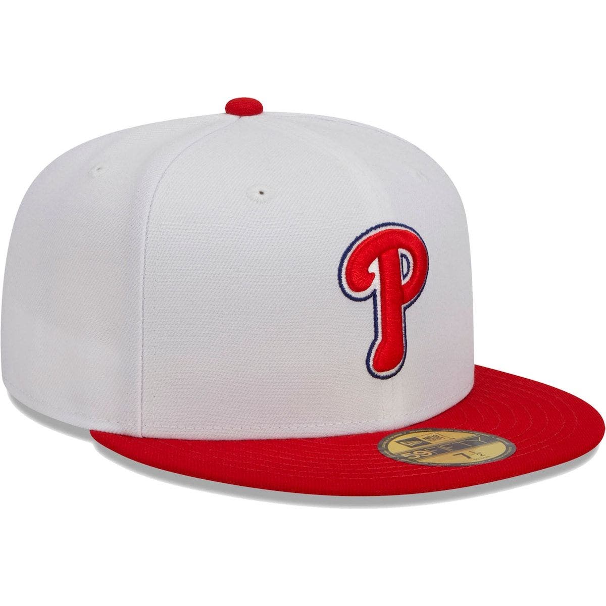 New Era Men's New Era White/Red Philadelphia Phillies Optic 59FIFTY ...