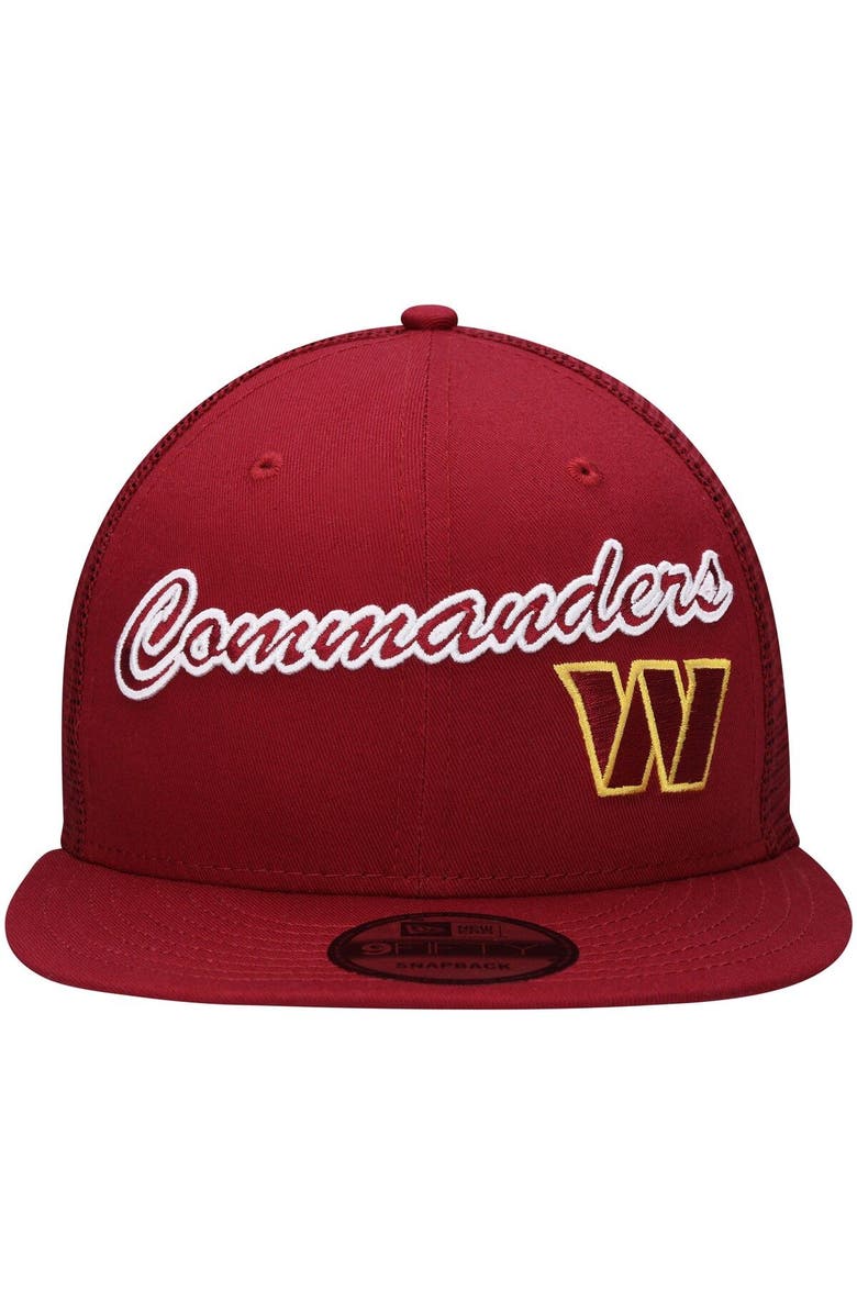 New Era Men's New Era Burgundy Washington Commanders Lit Trucker 9FIFTY ...