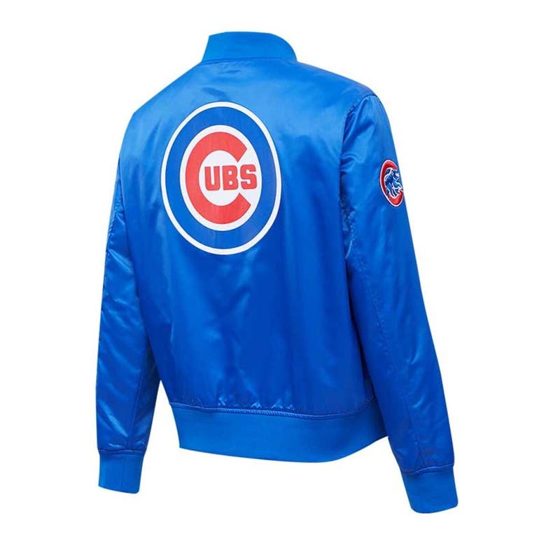 Pro Standard Royal Chicago Cubs Satin Full-snap Varsity Jacket | ModeSens
