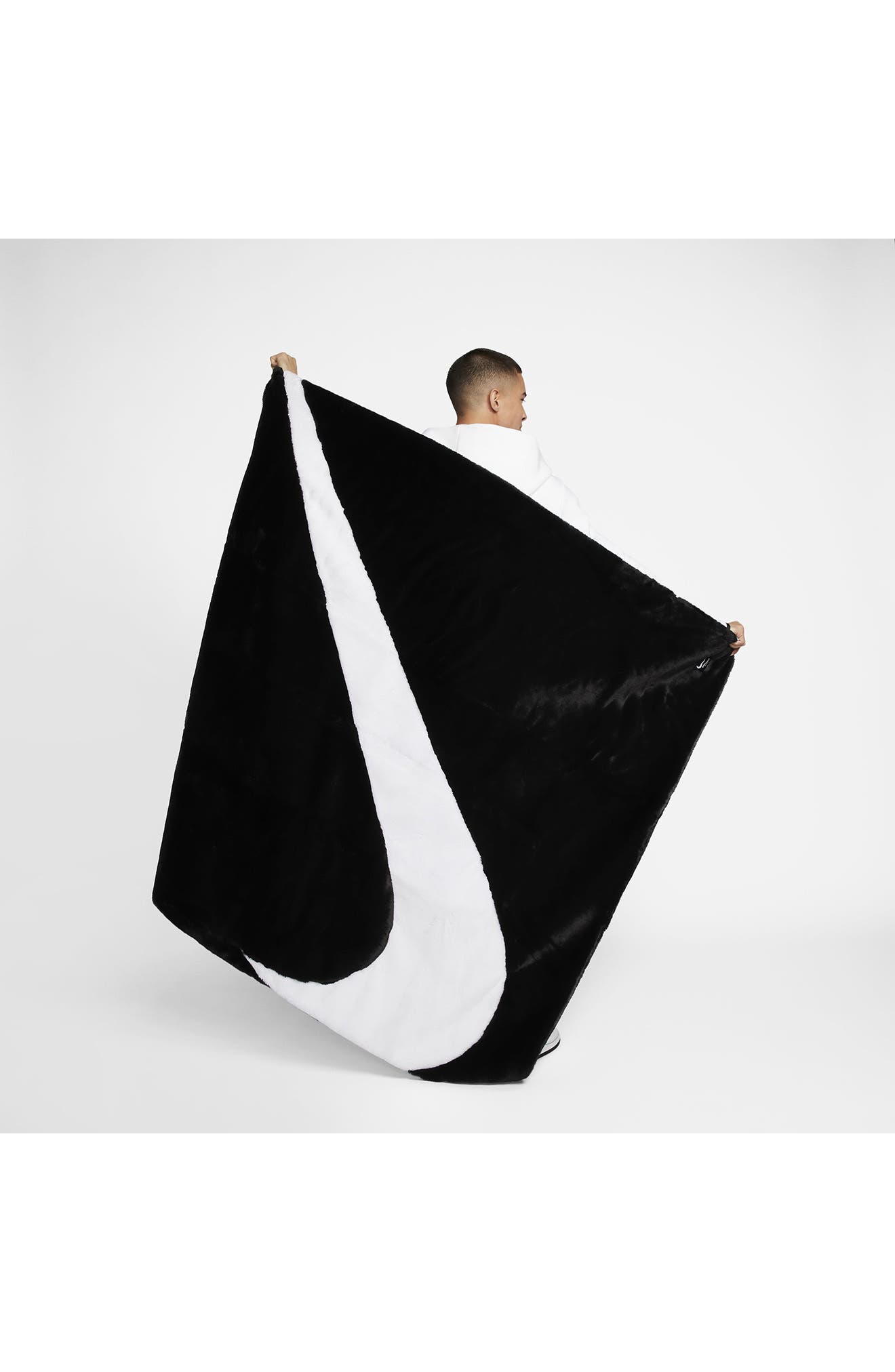 Nike Swoosh Faux Fur Throw Blanket | Nordstrom