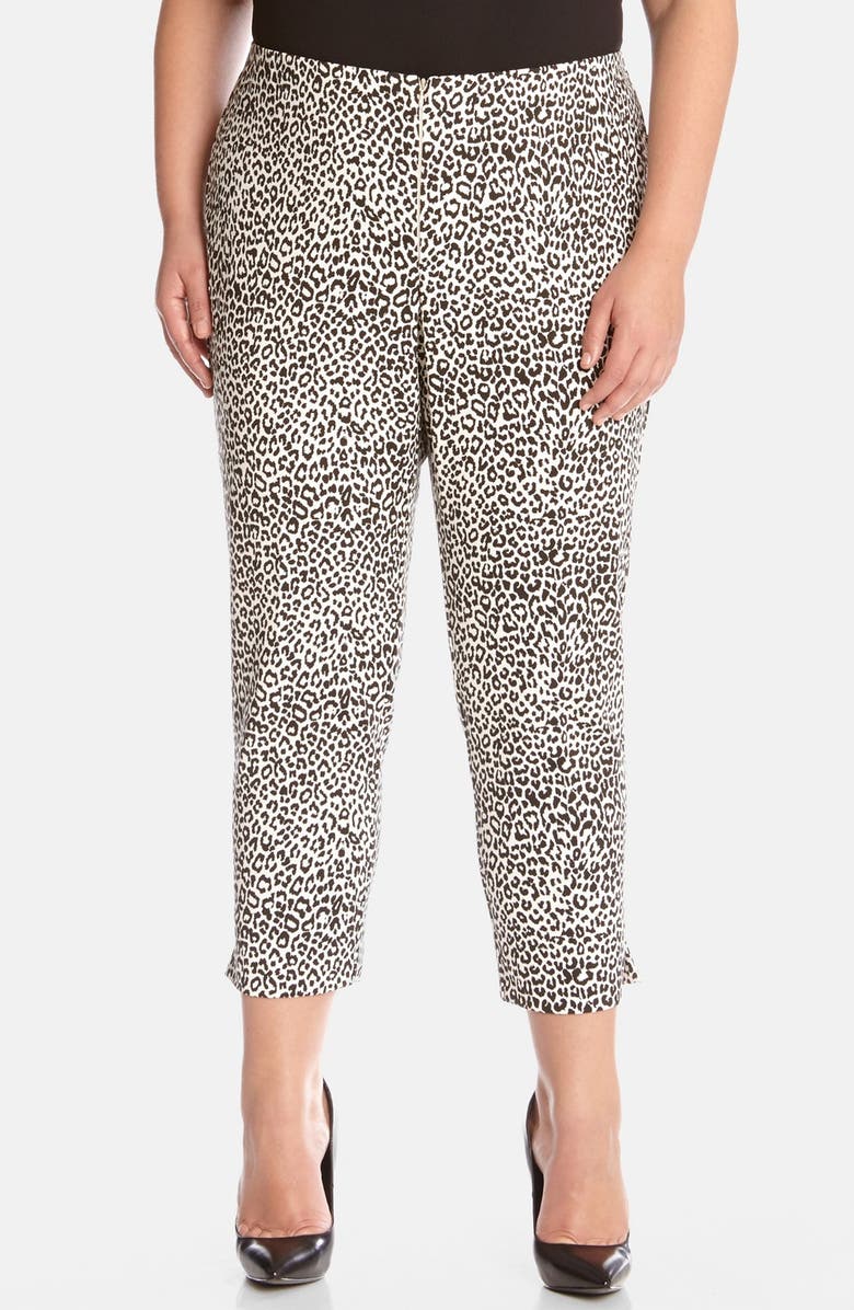 Karen Kane Cheetah Print Capri Pants Plus Size Nordstrom