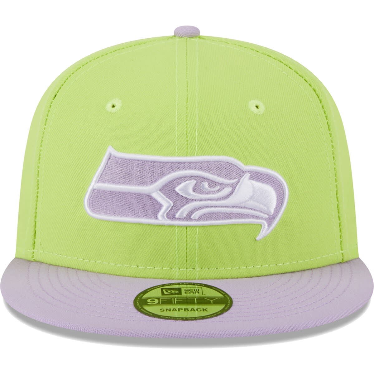 New Era Men's New Era Neon Green/Lavender Seattle Seahawks Two-Tone ...