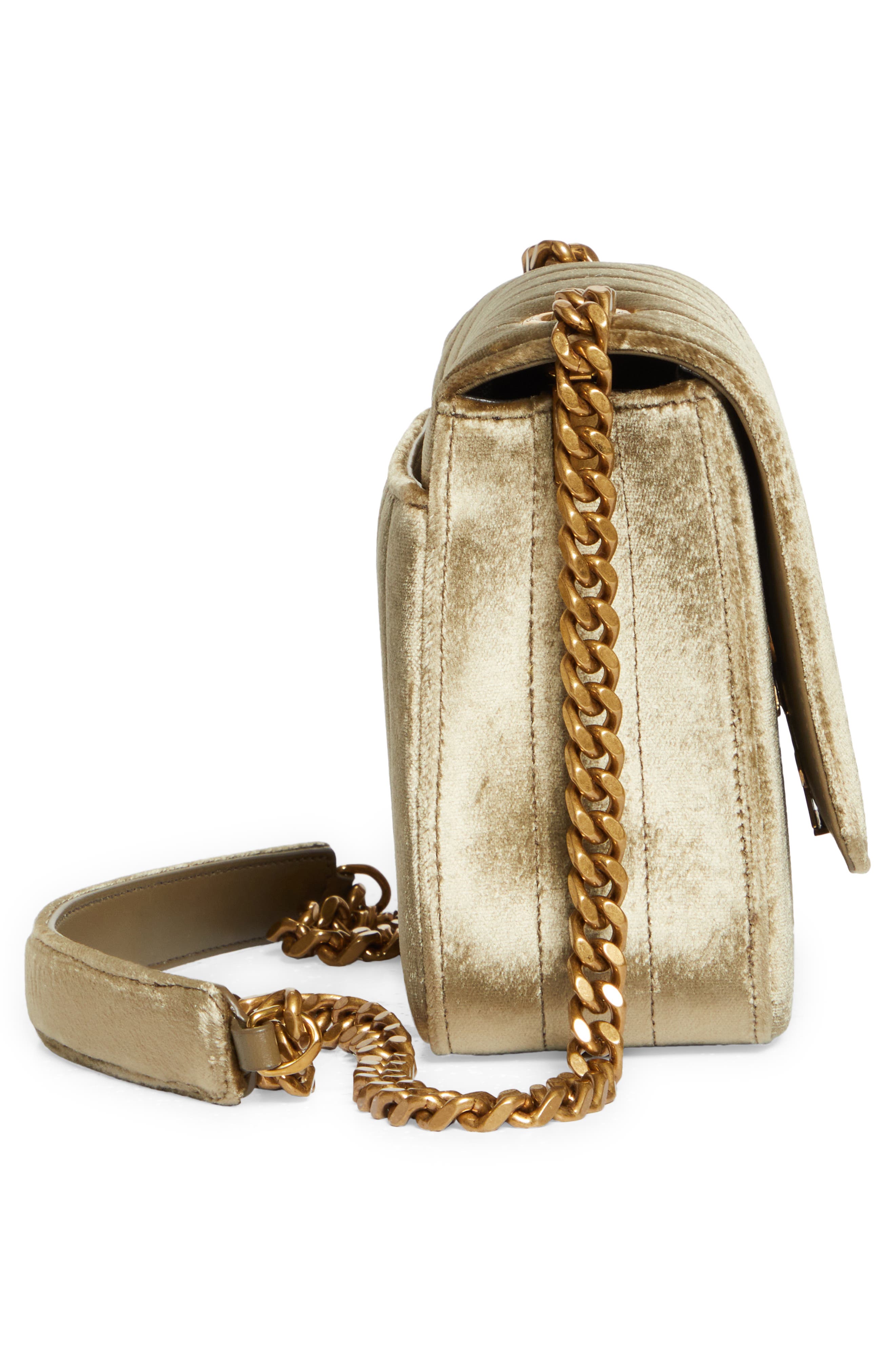 Saint Laurent Small Vicky Velvet Crossbody Bag | Nordstrom