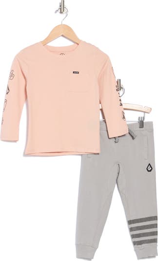 VOLCOM BABY Kids' Pocket T-Shirt & Joggers Set | Nordstromrack