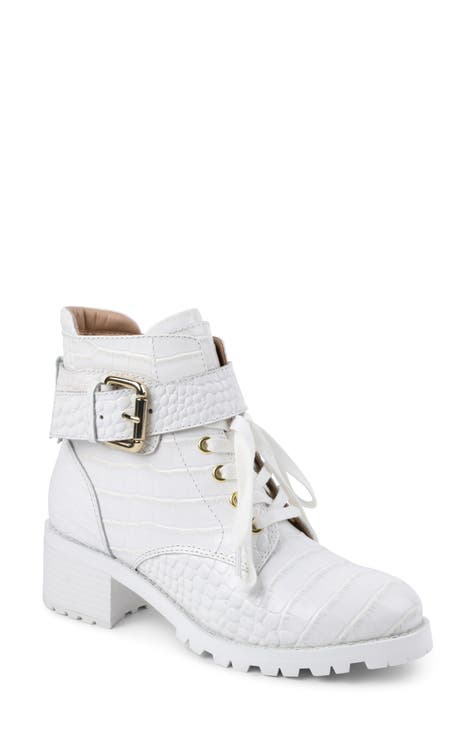 Women's White Lace-Up Boots | Nordstrom