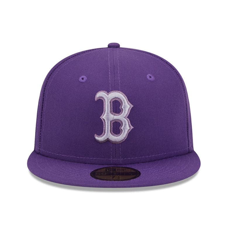 New Era Purple Boston Red Sox Lavender Undervisor 59fifty Fitted Hat ...