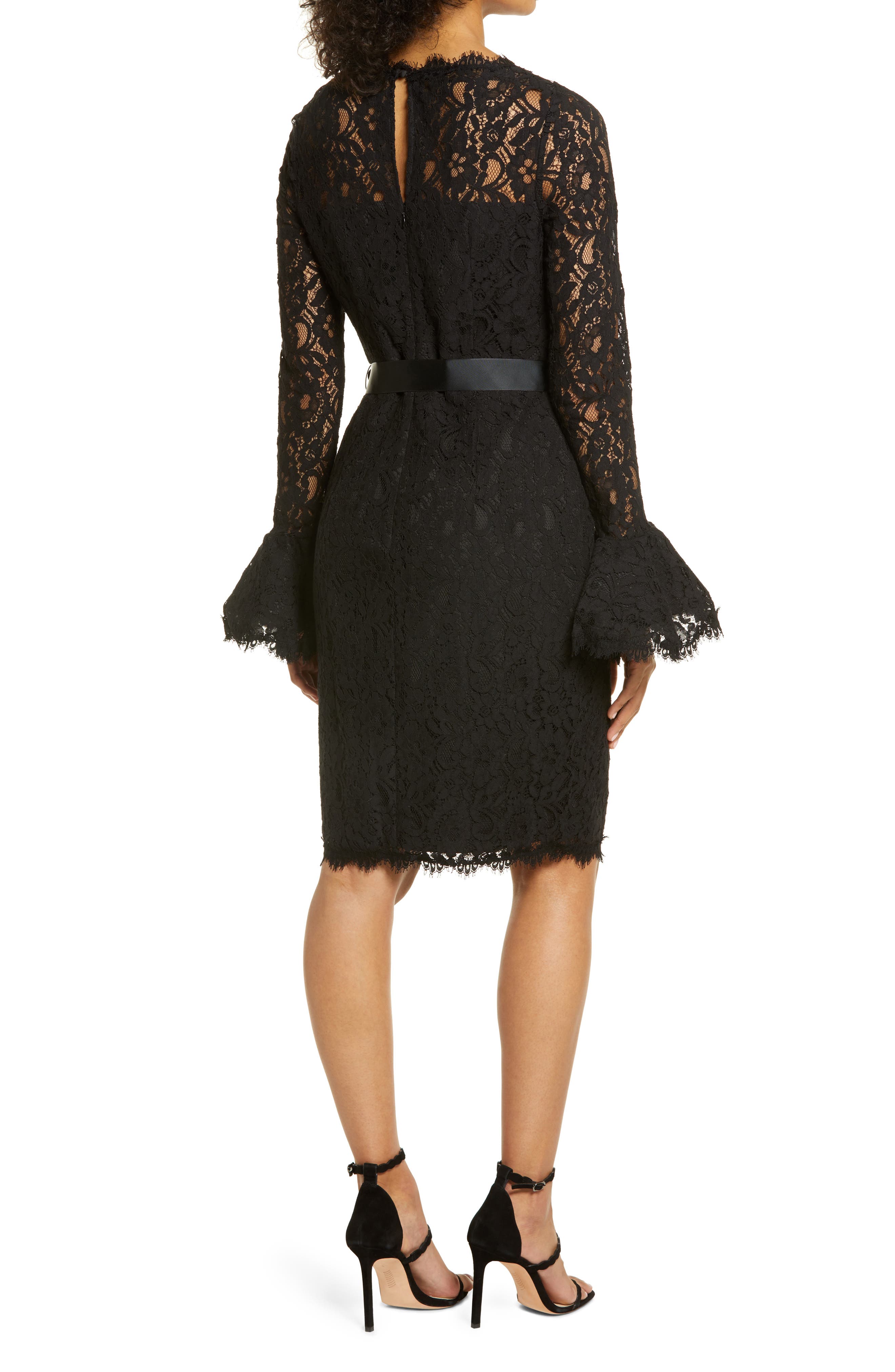Shani Long Sleeve Lace Sheath Dress | Nordstrom