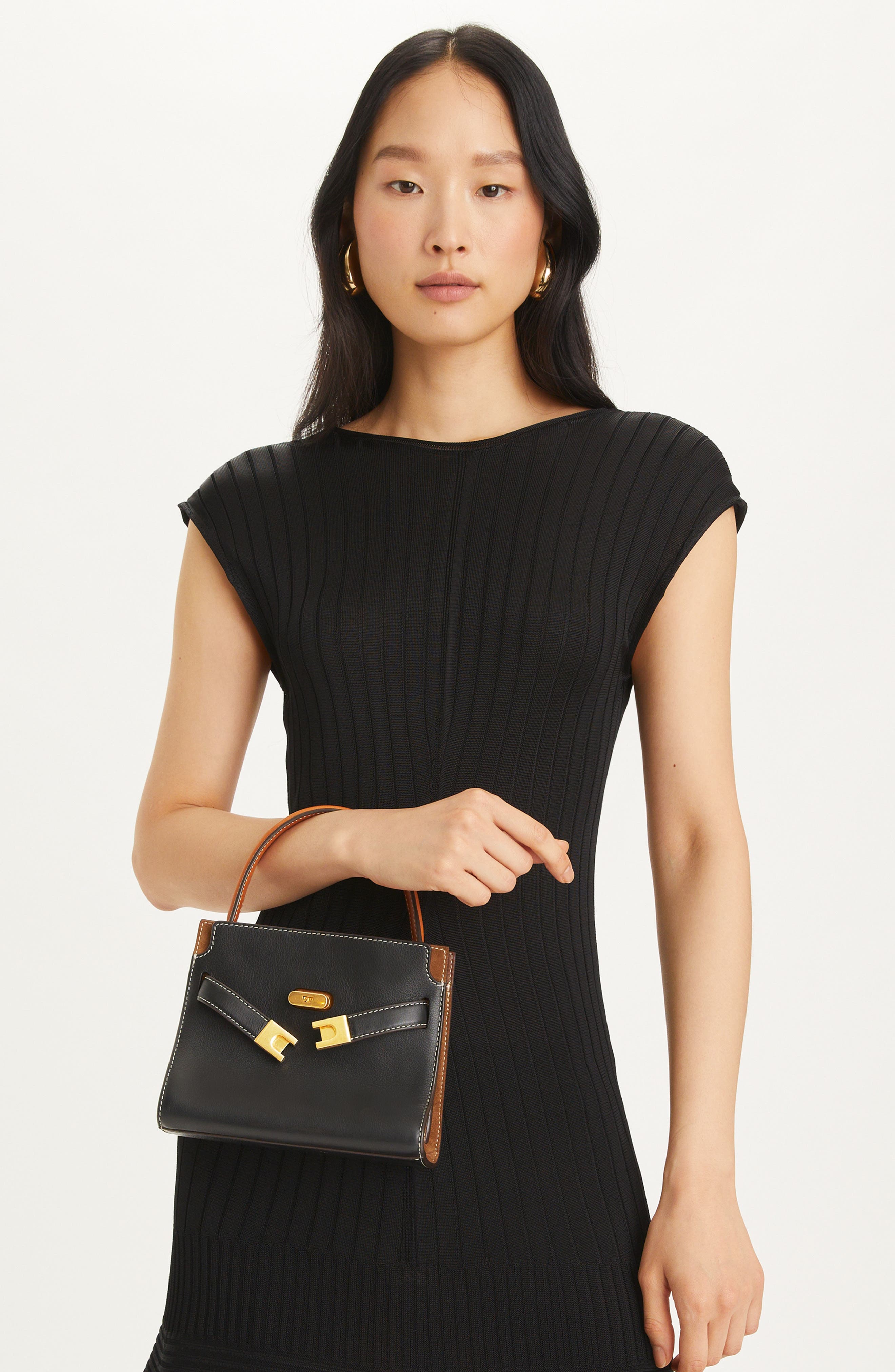 Tory Burch Lee Radziwill Petite Leather Double Bag | Nordstrom