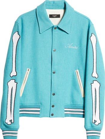 AMIRI Bones Wool Blend Varsity Jacket | Nordstrom