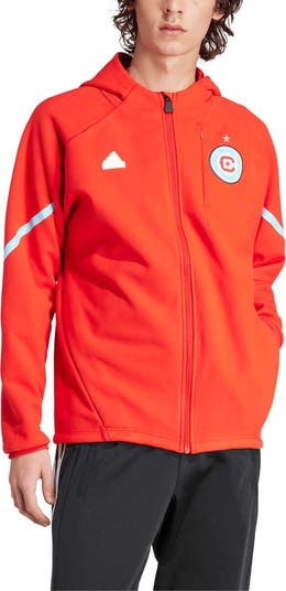adidas Men's adidas Red Chicago Fire 2024 Anthem Travel Raglan Sleeve ...