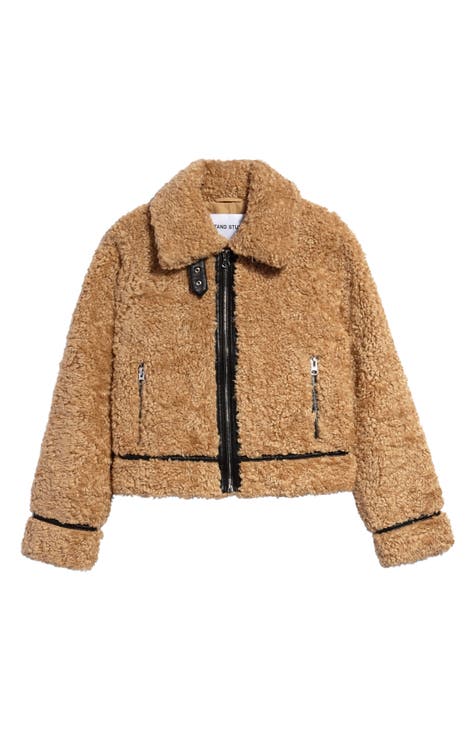 Beige Shearling & Faux Shearling | Nordstrom