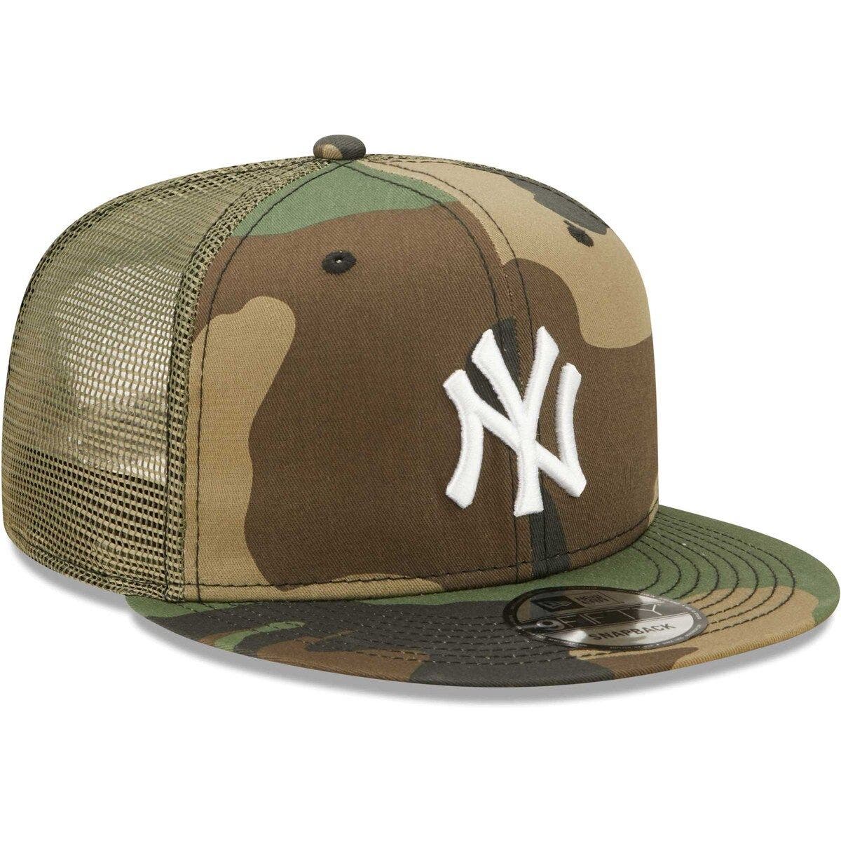 New Era Men's New Era Camo New York Yankees Trucker 9FIFTY Snapback Hat ...