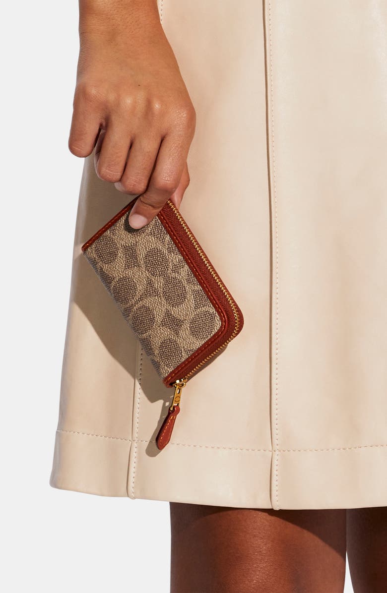 COACH Coated Canvas Signature Small Zip Wallet | Nordstrom COACH Coated Canvas Signature Small Zip Wallet | Nordstrom