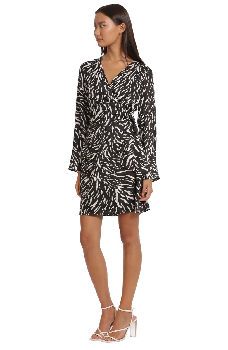 Donna Morgan For Maggy Long Sleeve Faux Wrap Minidress Nordstromrack