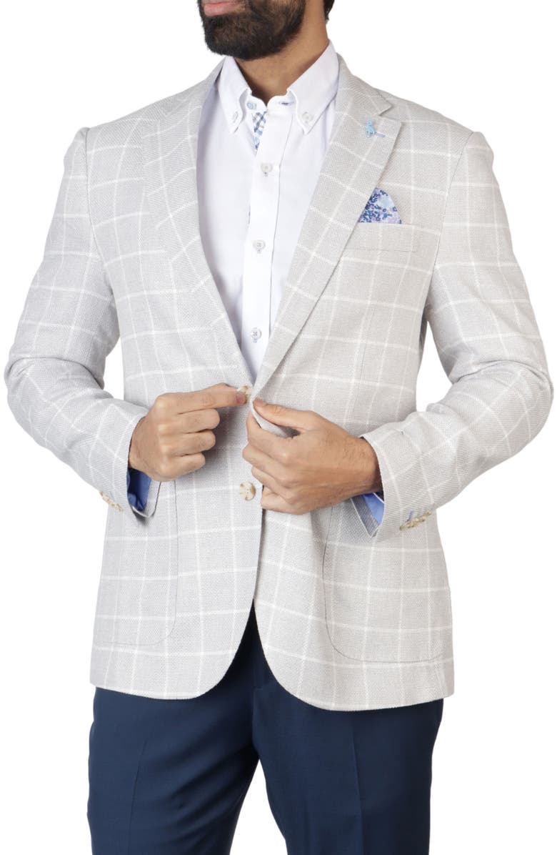 TailorByrd Yarn Dyed Windowpane Sport Coat | Nordstromrack