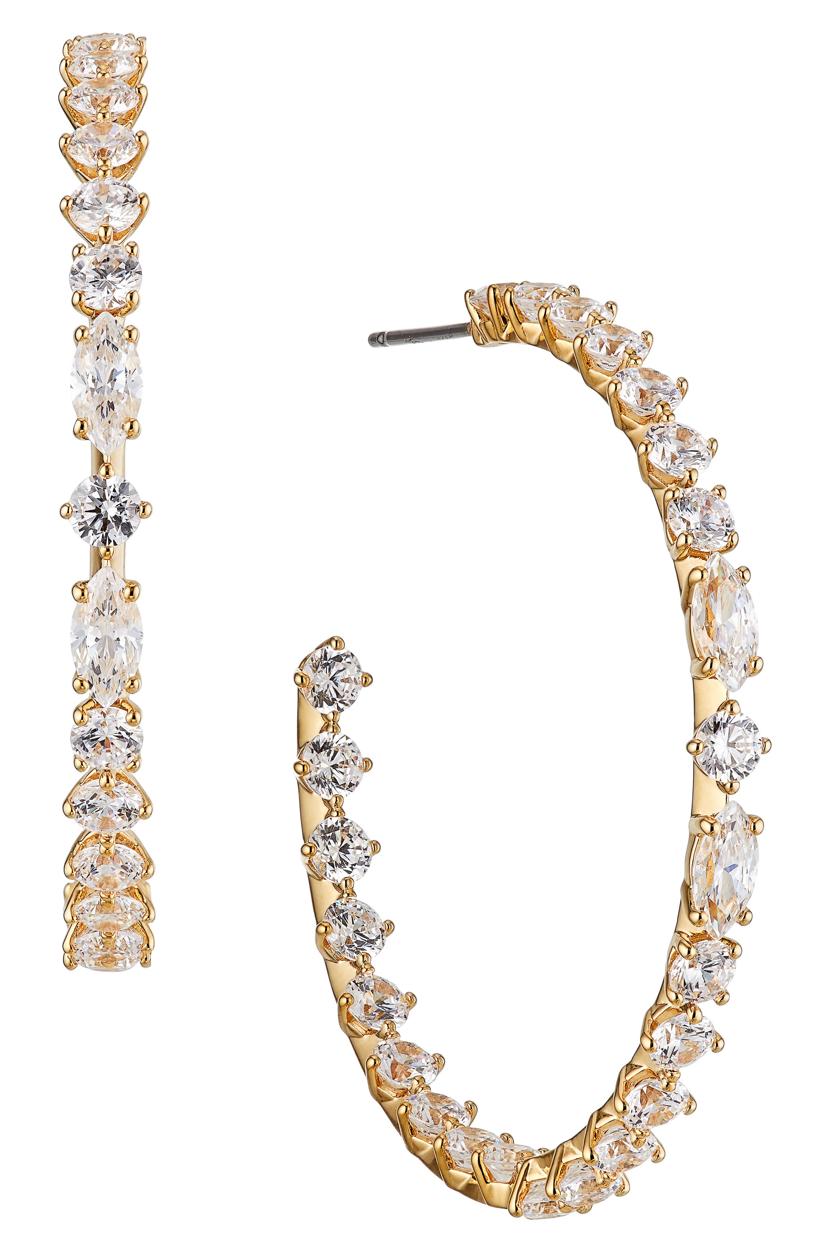 Nadri Prima Large Hoop Earrings | Nordstrom