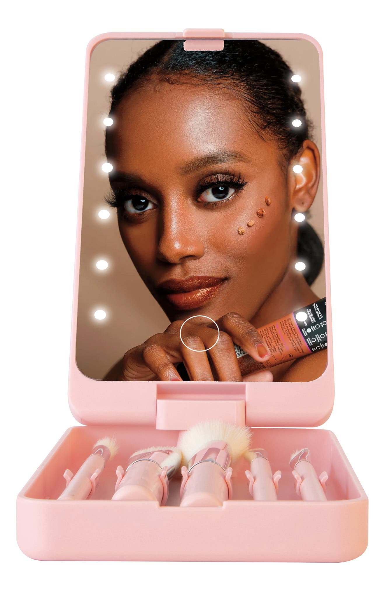 BROOKSTONE LED Makeup Mirror with Brush 5-Piece Set | Nordstromrack