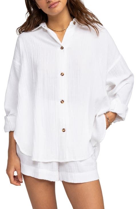 Women's Roxy Button Up Tops | Nordstrom