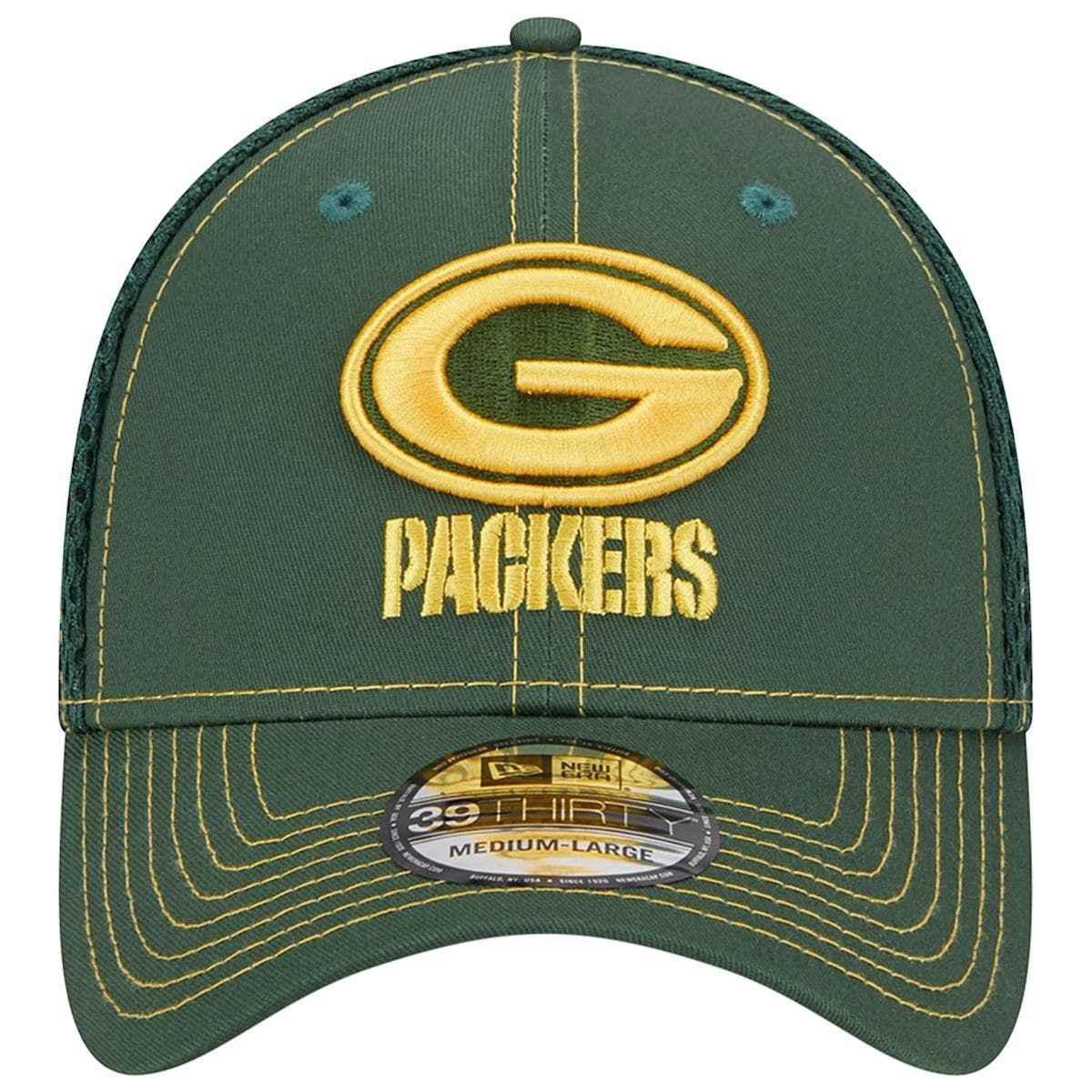 New Era Men's New Era Green Green Bay Packers Team Neo Pop 39THIRTY ...
