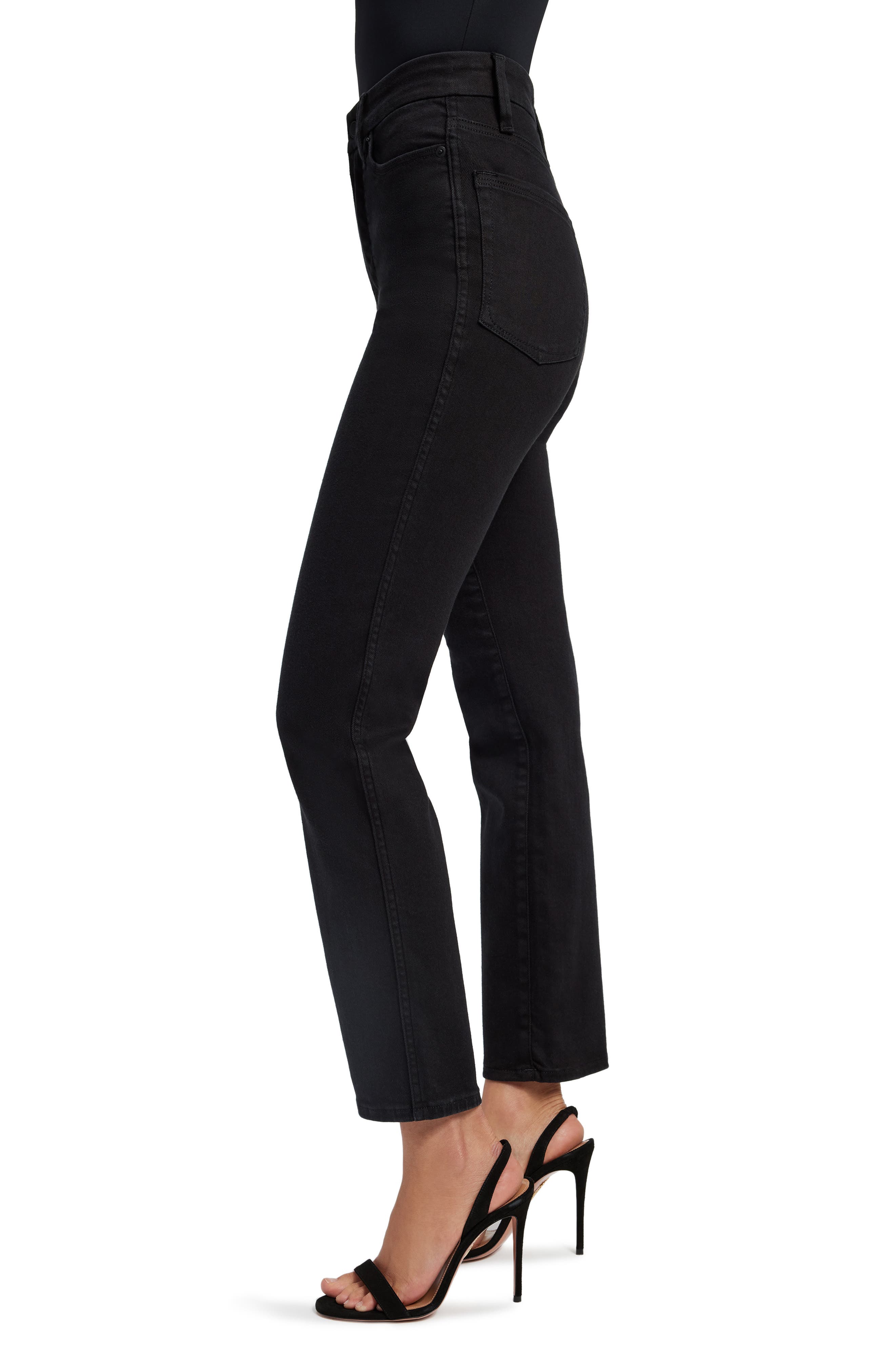 Good American Good Curve High Waist Straight Leg Jeans | Nordstrom
