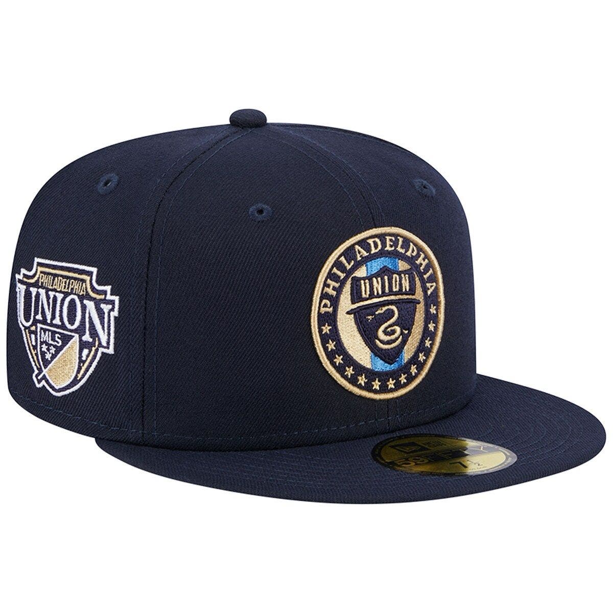 New Era Men's New Era Navy Philadelphia Union Patch 59FIFTY Fitted Hat ...