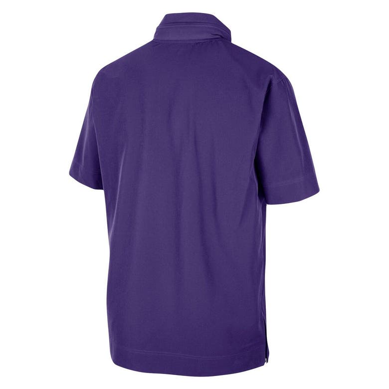 Nike Purple Lsu Tigers Coaches Half-zip Short Sleeve Jacket | ModeSens