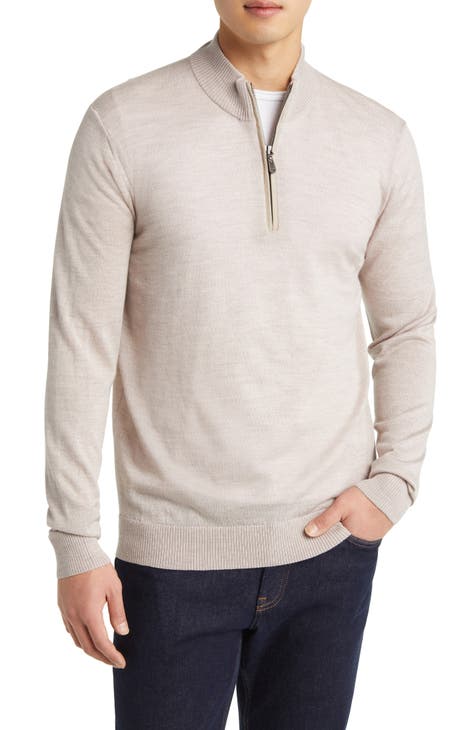 Men's Beige Quarter Zip Sweaters | Nordstrom
