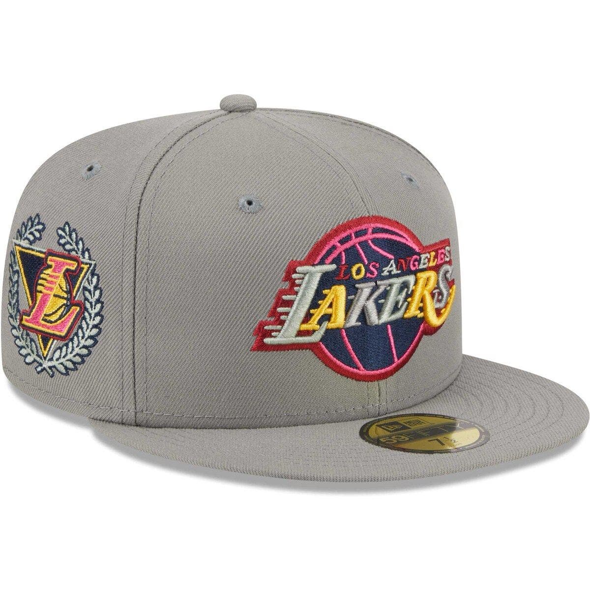 New Era Men's New Era Gray Los Angeles Lakers Color Pack 59FIFTY Fitted ...
