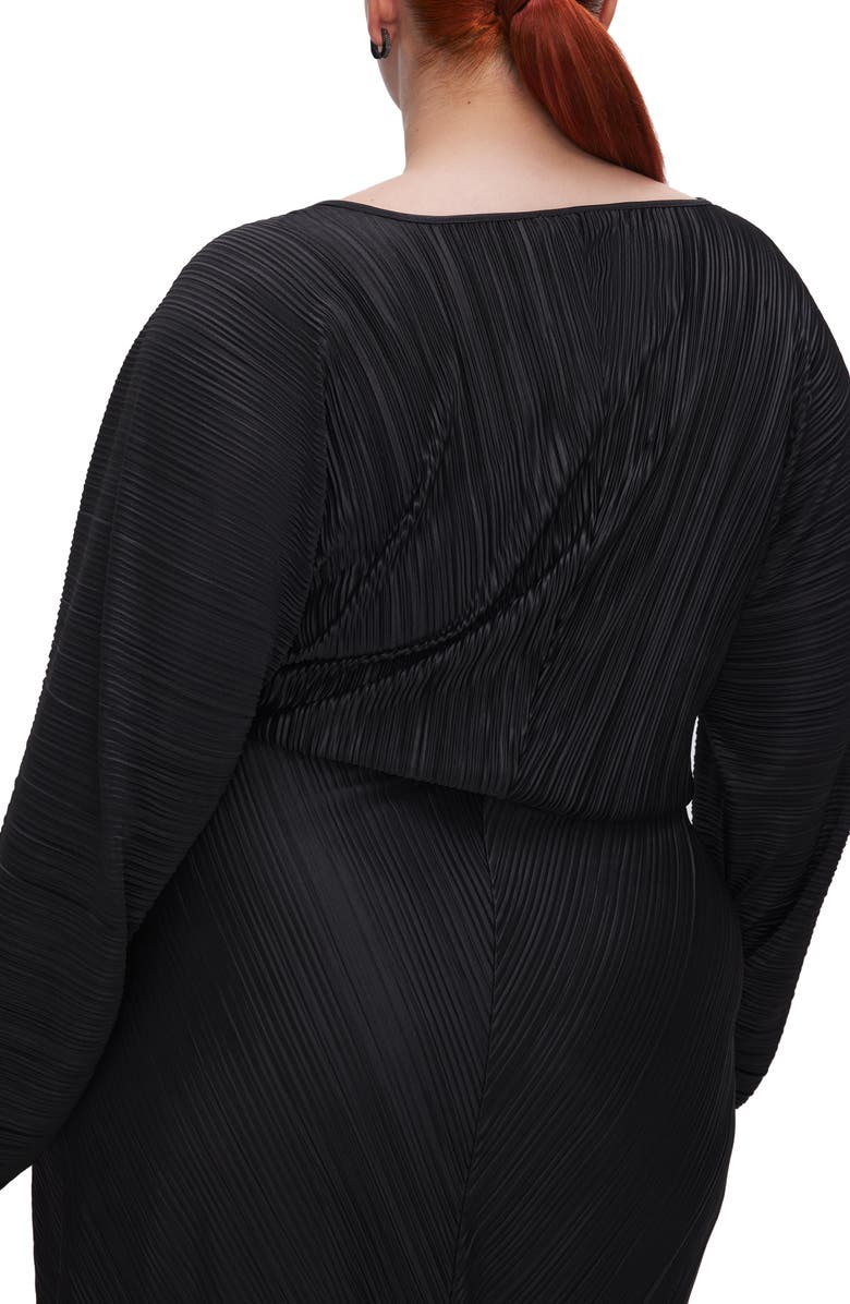 Good American Always Fits Plissé Ruched Top | Nordstromrack