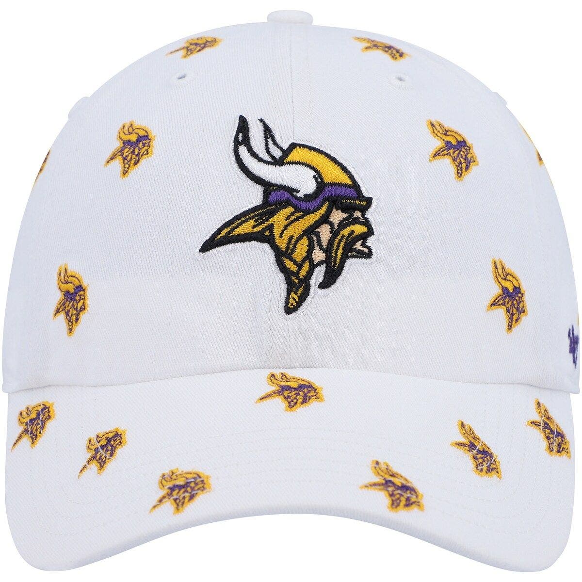 '47 Women's '47 White Minnesota Vikings Confetti Clean Up Adjustable ...