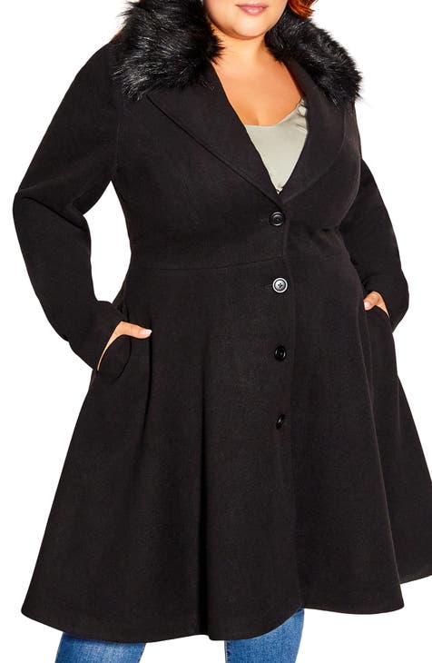 Plus-Size Women's Faux Fur Coats, Jackets & Blazers | Nordstrom